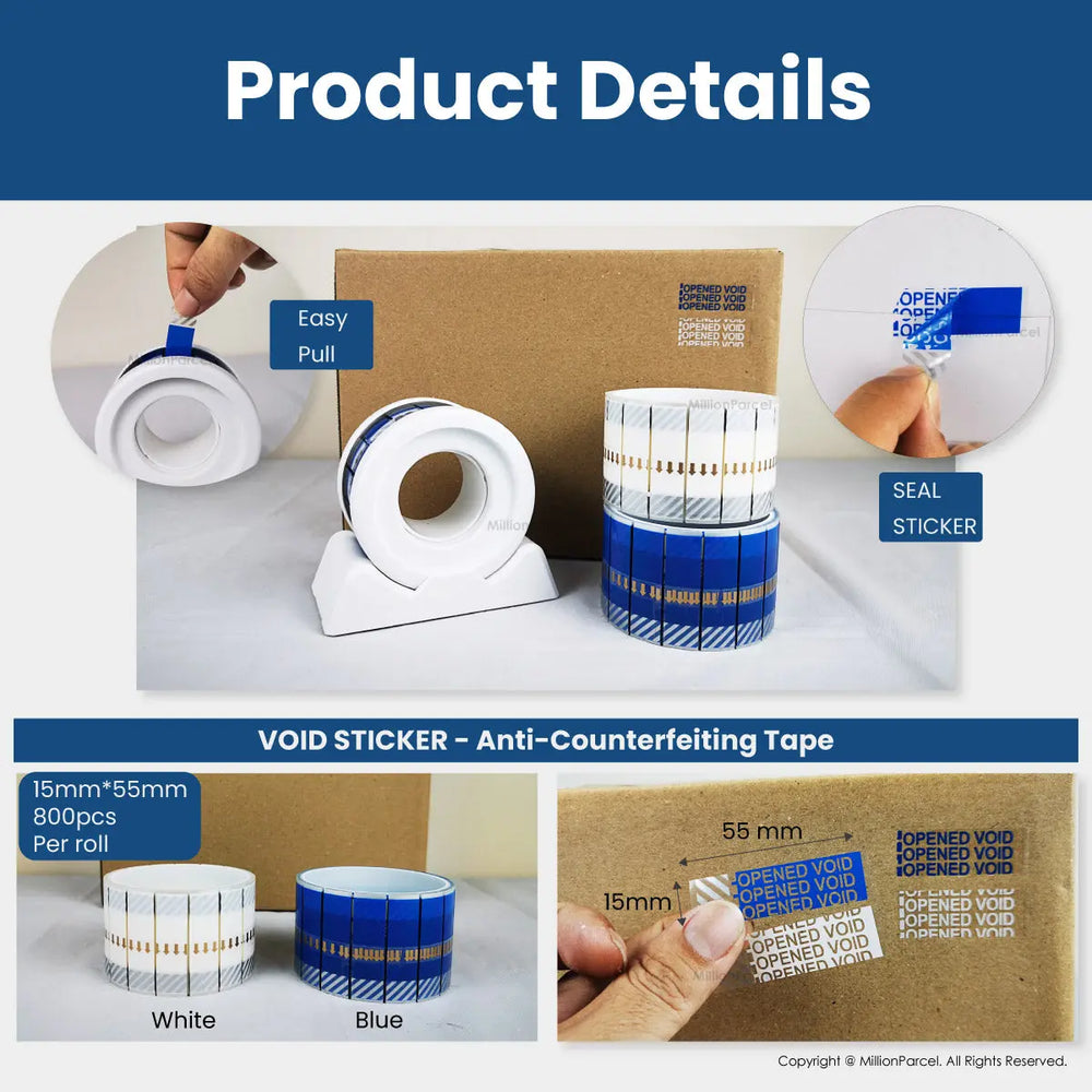 Warranty Void Tape | Void Sticker | Seal Sticker - MillionParcel