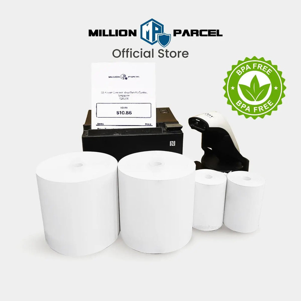 BPA FREE Coreless Thermal Paper Roll | Receipt Paper Roll - MillionParcel