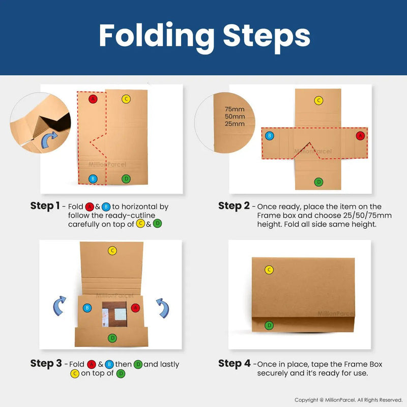 Carton Box - F Series: Eco-Friendly Packaging for Frames & Books
