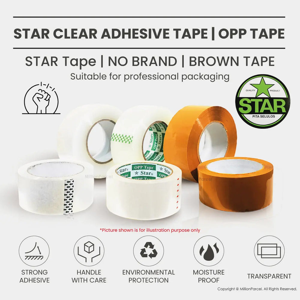 Clear Adhesive Tape | Opp Tape - MillionParcel