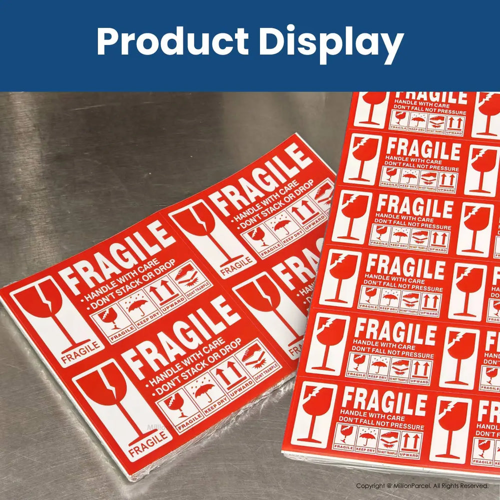 Fragile Label - - Ensure your fragile items arrive safely - MillionParcel