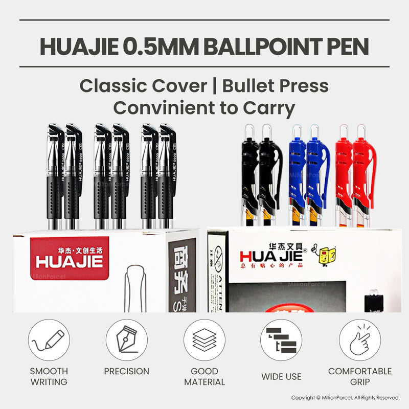 HuaJie Ballpoint Pen 0.5mm | HJS600 | K35 - MillionParcel
