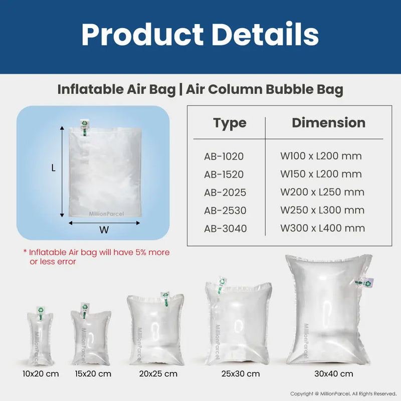 Inflatable Air Bag | Air Column Bubble Bag - MillionParcel