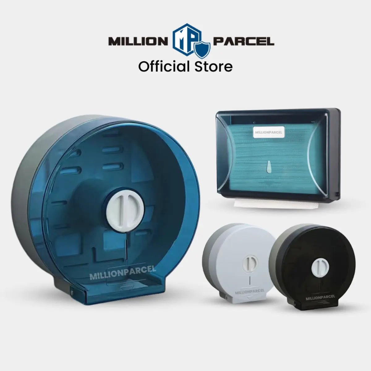 Keyless Jumbo Toilet Roll Dispenser - Durable, Easy Install & Keyless
