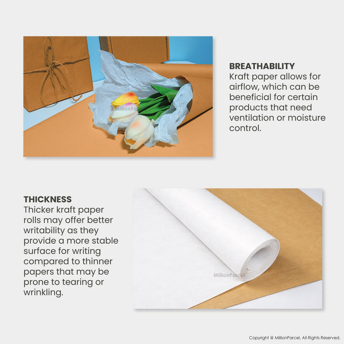 Kraft Paper Roll | Kraft Paper Sheet - MillionParcel