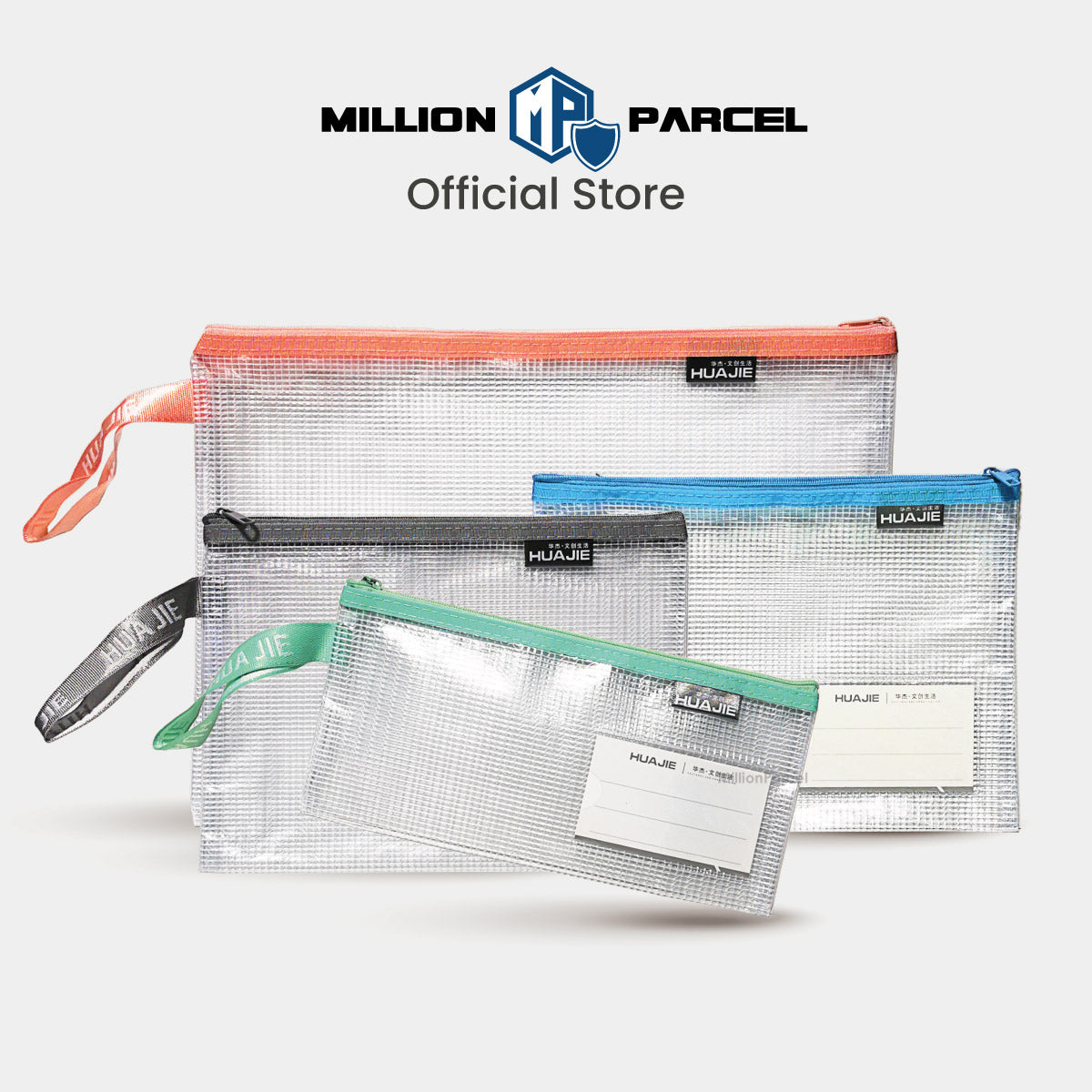 Huajie File Organizer Mesh Pouch | Mesh Zip Bags - MillionParcel