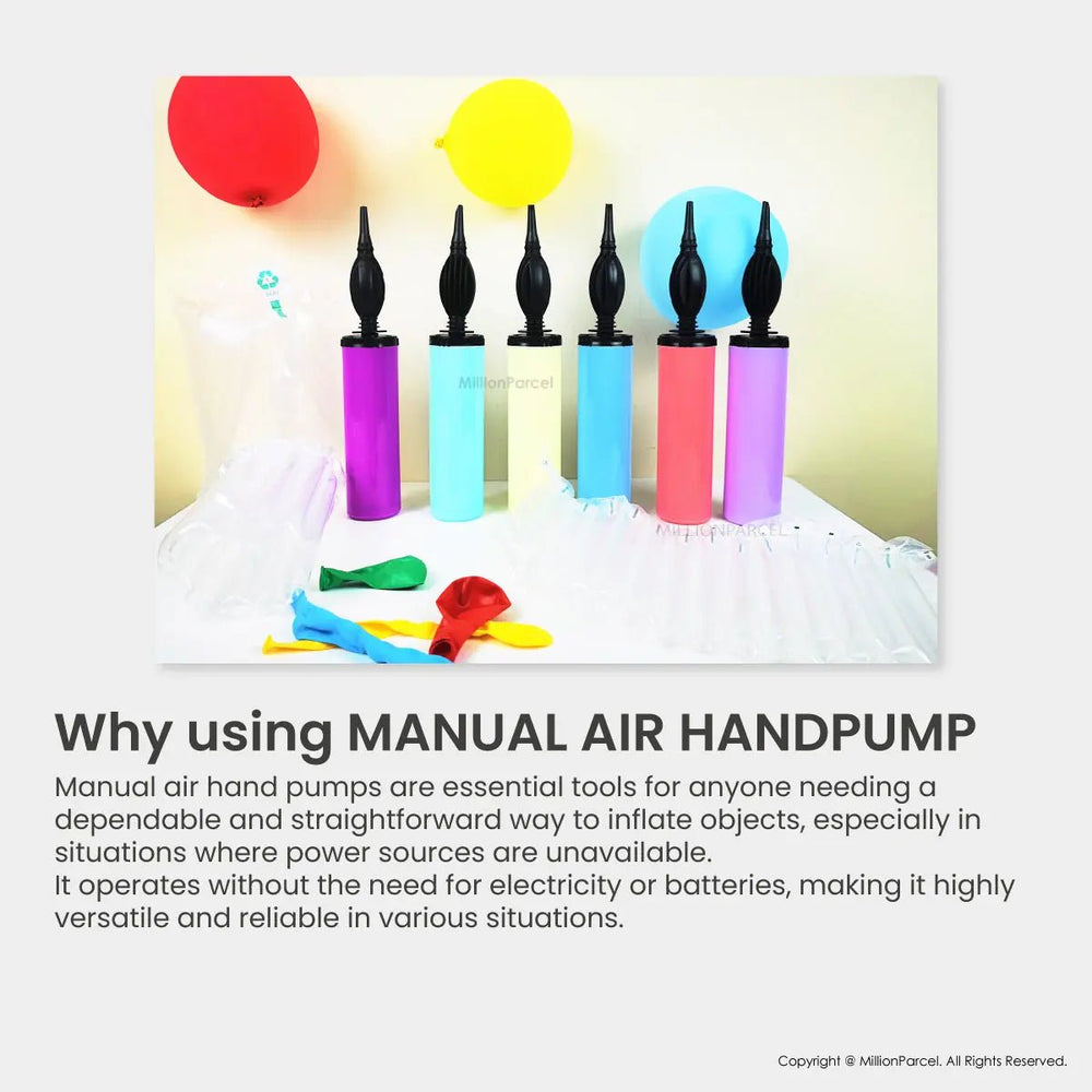 Manual Hand Pump - Inflate Balloons & Air Columns with Ease!