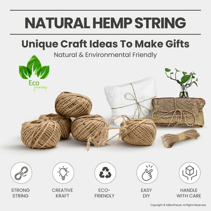 Eco-Friendly Hemp String - Perfect for Crafts & Rustic Decor!