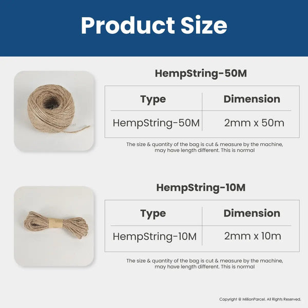 Eco-Friendly Hemp String - Perfect for Crafts & Rustic Decor!