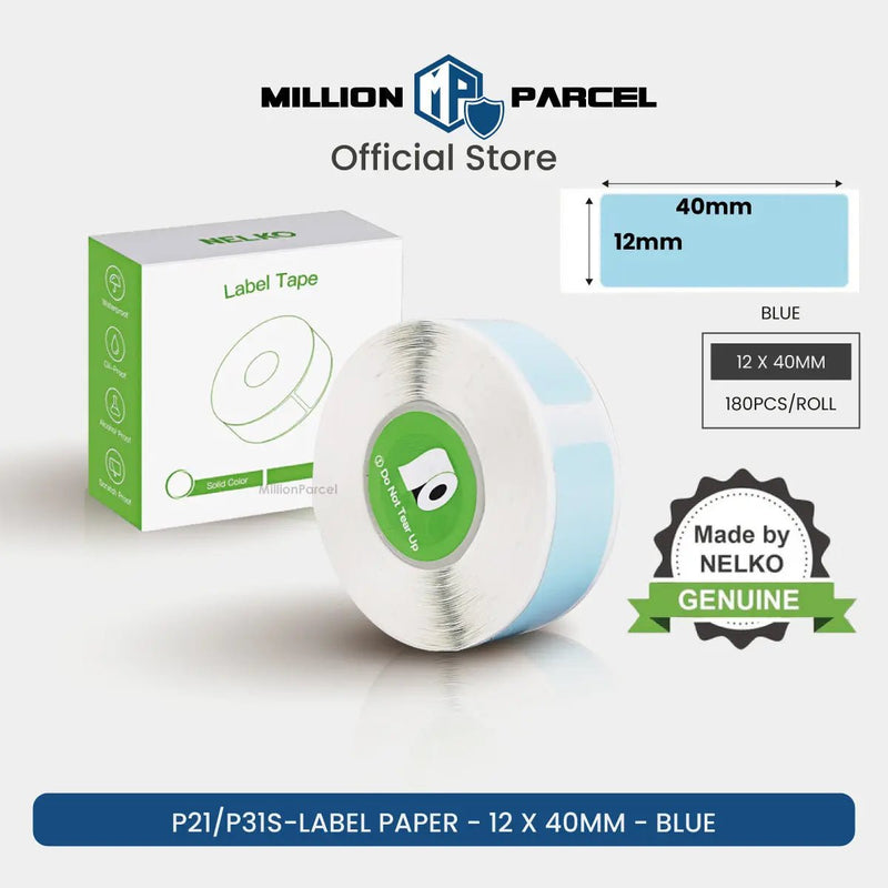 Nelko P21 & Polono P31S White Paper Sticker | Waterproof and Tear-proof ...