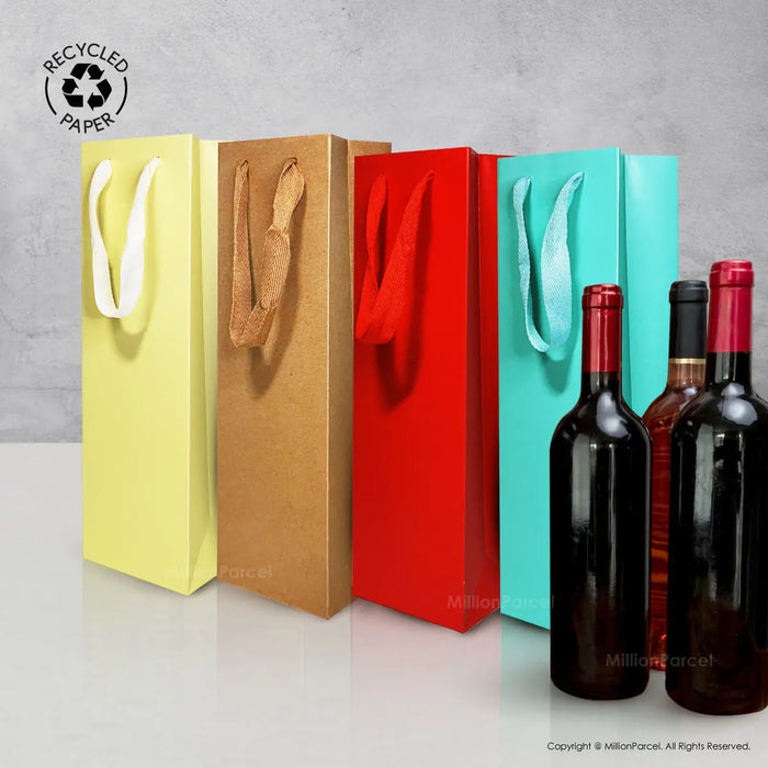 Premium Wine Paper Bag | Wine Gift Bag - MillionParcel
