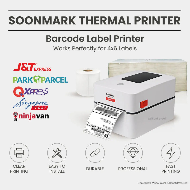 SoonMark Thermal Printer - MillionParcel