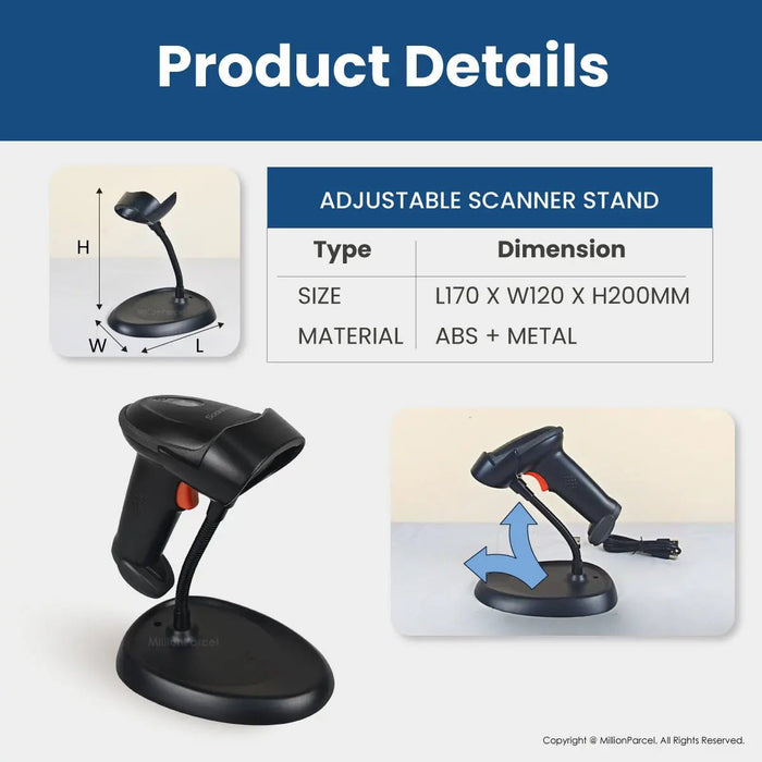 SoonMark 1D/2D Barcode Scanner | MillionParcel