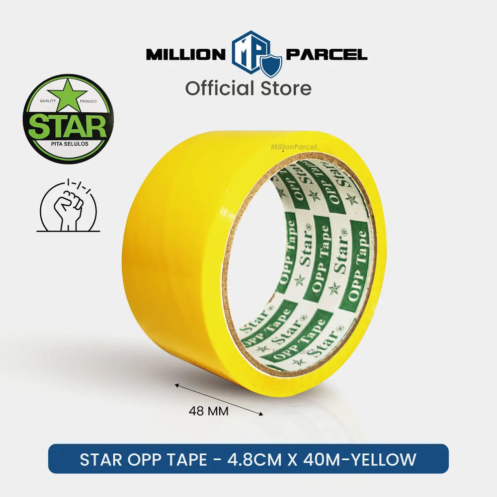 STAR Colour Tape | Opp Tape - MillionParcel