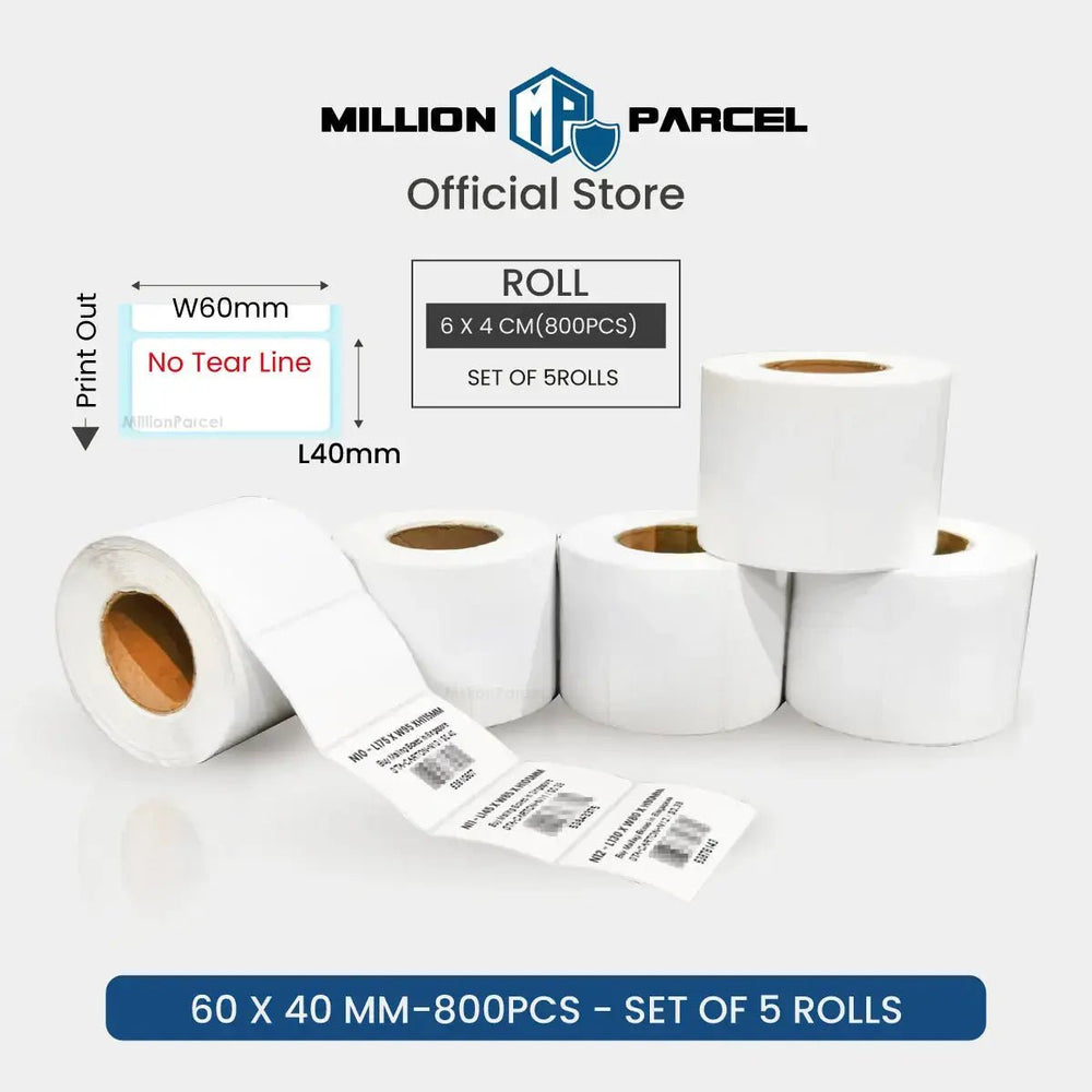 Cost-Saving Thermal Label Sticker | Waterproof & Shipping-Ready