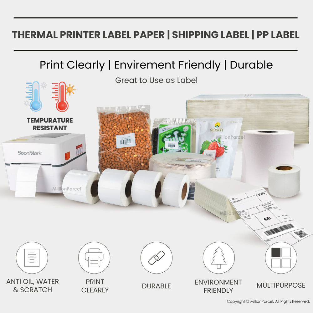 Cost-Saving Thermal Label Sticker | Waterproof & Shipping-Ready