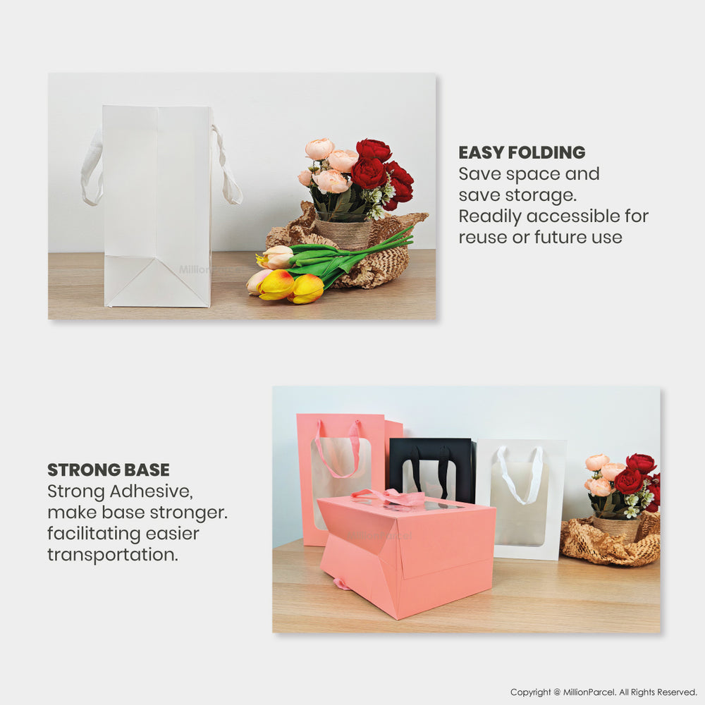 Window Paper Bag - Perfect Gift Packaging for Valentines & Birthdays
