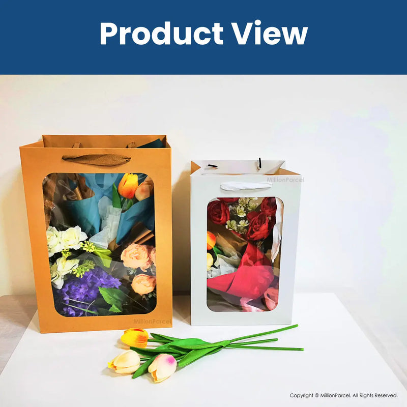 Window Paper Bag | Perfect for Valentines Day & Birthday