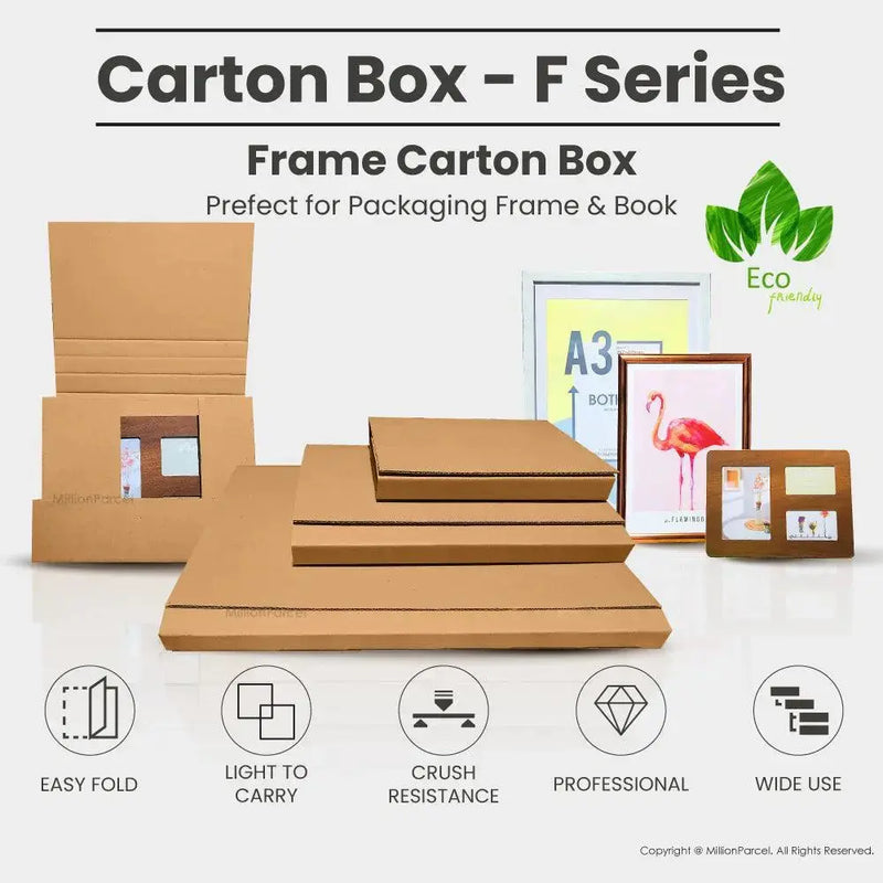Carton Box - F Series | Prefect for Packaging Frame & Book - MillionParcel