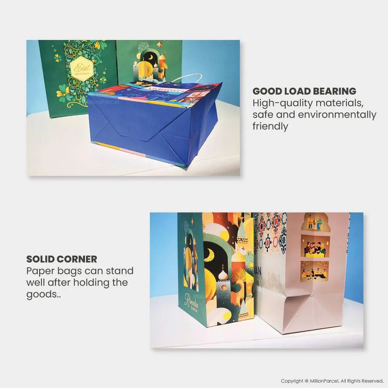 Hari Raya Paper Bag | Raya Festive Twisted Bag - MillionParcel