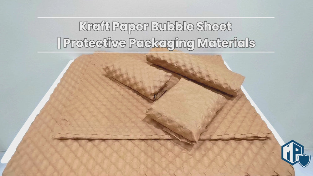 Eco-Friendly Kraft Paper Bubble Sheet - Protect & Ship Safely