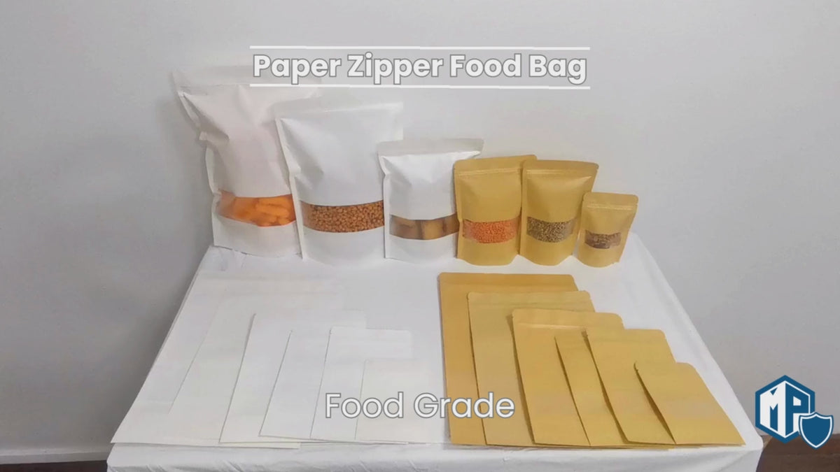 Paper Zipper Food Bag - MillionParcel